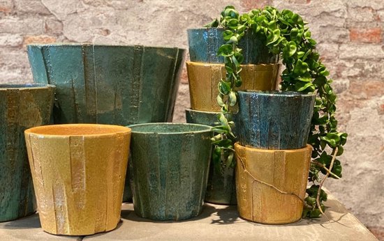 Gele Pot 18x18x17 hoog | bol