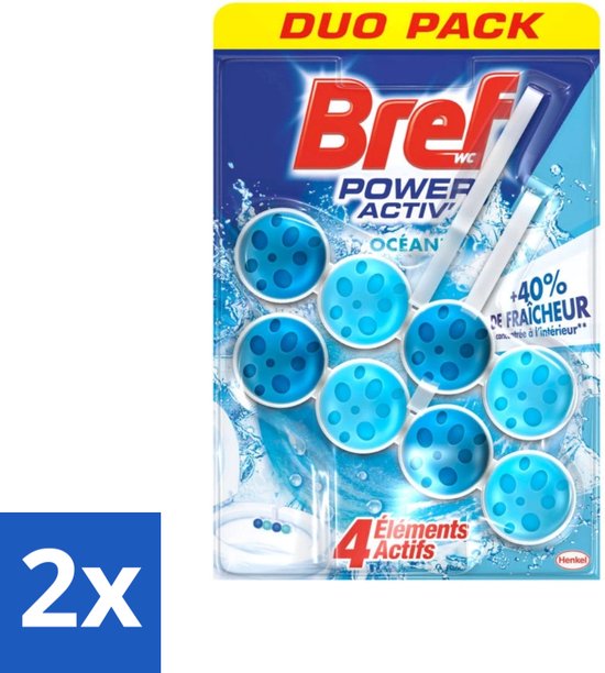 Bref Toiletblok Power Activ Oceaan 2 stuks per verpakking ...