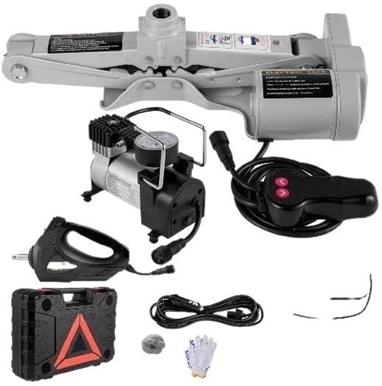 3 Ton Elektrische Auto Jack Lifting Set DC 12V Auto Schaar Floor Jack ...