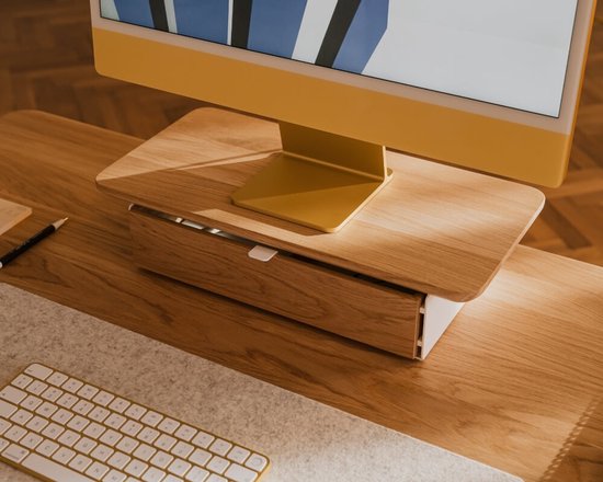 Desk Shelf Mini - Monitor Stand with Drawer | bol