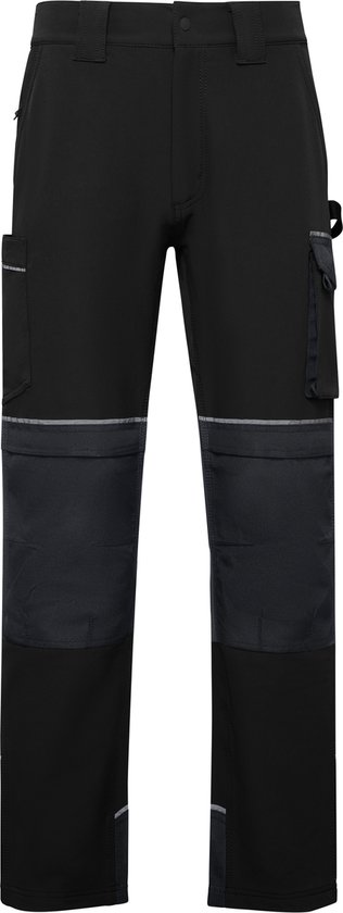 Zwarte Werkbroek met reflecterende details Model Wall merk Roly Size 40 ...