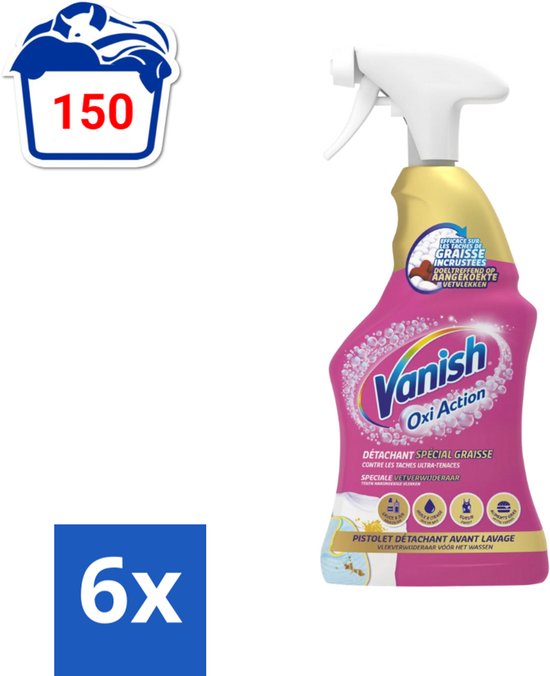 Vanish Oxi Action - Vlekkenverwijderaar Spray - Vetverwijderaar ...