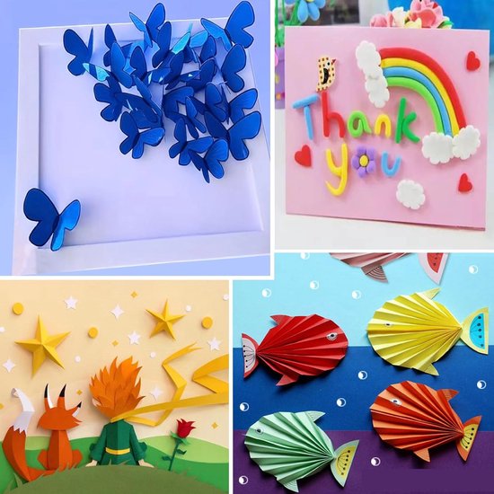 Kleurig Structuurkarton - Knutselmateriaal - 20 Kleuren - A4 - 230 g | bol