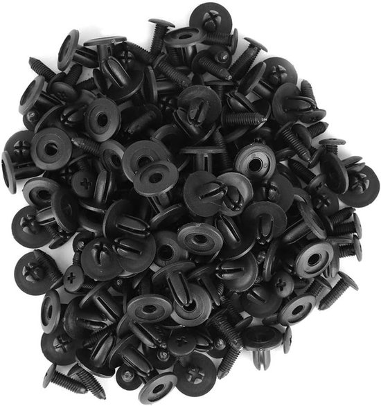 Push Type Retainer Pins - 100 stuks - Plastic Push Rivets 6mm ...
