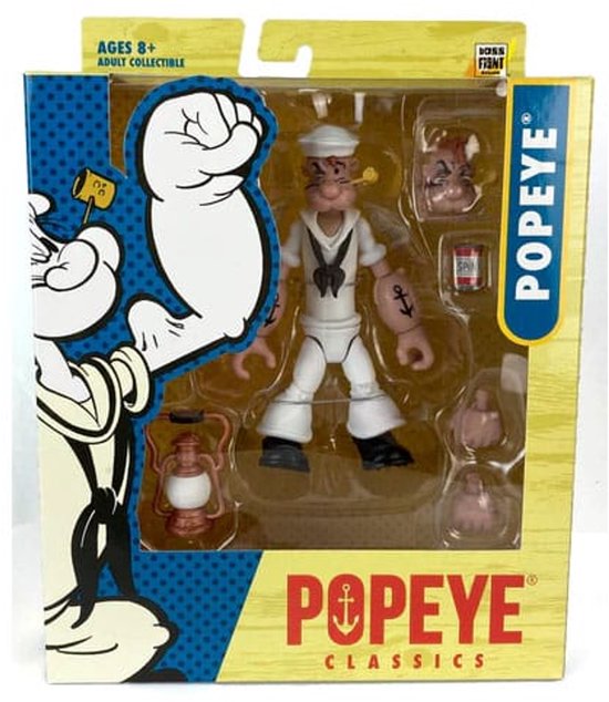 Boss Fight Studio Popeye Action Figure Wave 02 Popeye White Sailor Suit ...