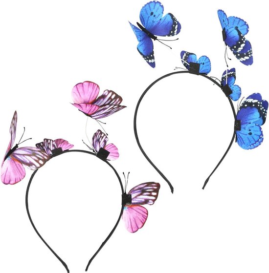 Vlinderhoofdbanden - Set van 2 - Haaraccessoires voor dames - Cosplay ...