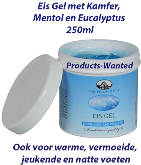 4-Potten Eis Gel met Kamfer, Mentol en Eucalyptus 250ml | bol