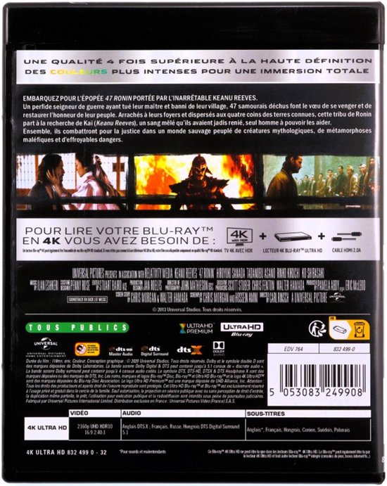 47 Ronin [Blu-Ray 4K], Hiroyuki Sanada | Dvd's | bol