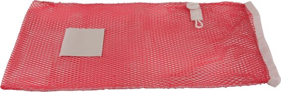 Premium wasnet 40x60 cm - Met knoopsluiting - Rood | bol