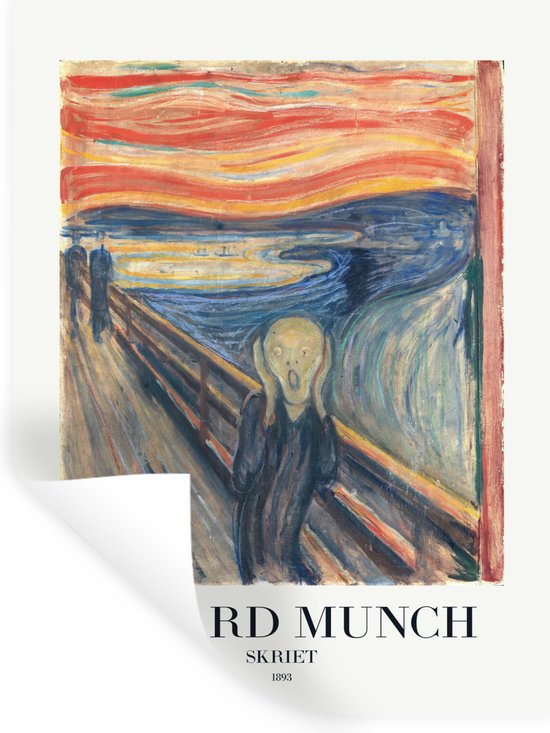 Muurstickers - Sticker Folie - Schilderij - Schreeuw - Munch - Oude ...