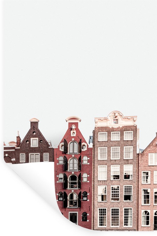 Muurstickers - Sticker Folie - Amsterdam - Architectuur - Huizen ...