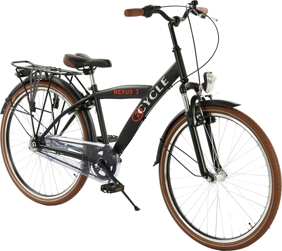 2Cycle Nexus-3 Jongensfiets - 26 inch - mat-zwart - Jongensfiets | bol.com