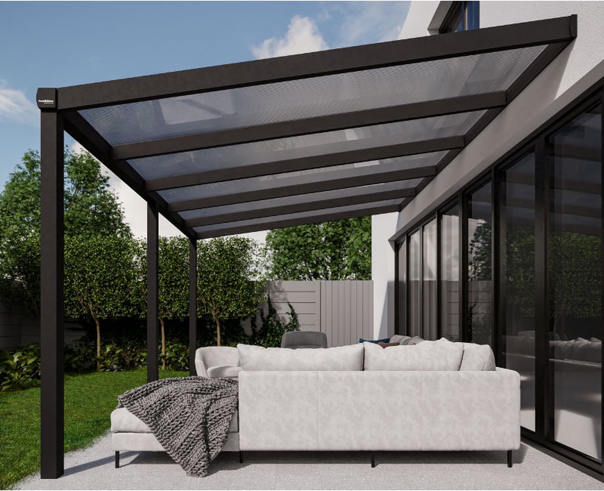 Pratt & Söhne terrasoverkapping 5x3.5 m - Overkapping tuin met helder ...