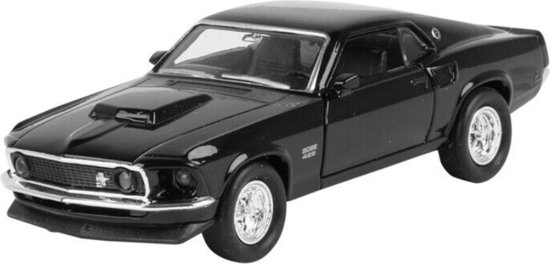 Ford Mustang Boss 429 (Zwart) (10 cm) 1/34 Welly Nex {Modelauto ...