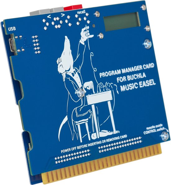 Buchla Electronic Musical Instruments Program Manager Card f. Easel ...