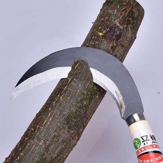 Japanse Sikkel - Stalen sikkel met houten handvat - Voor maaien van ...
