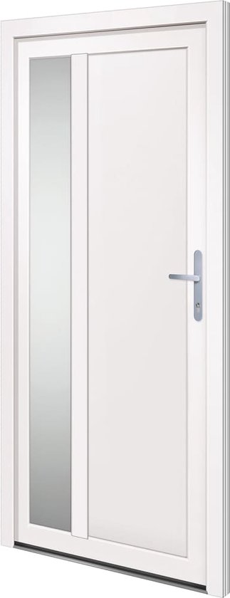 vidaXL-Voordeur-98x200-cm-PVC-wit | bol