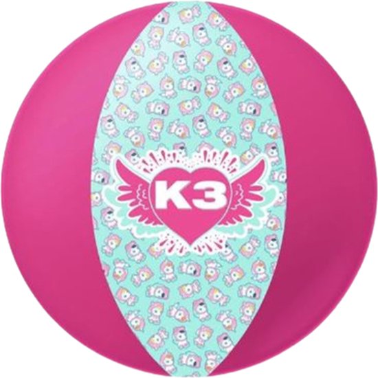 K3 Strandbal - Roze / Blauw - 33 cm - Opblaasbaar - Zomer - Zwemmen | bol
