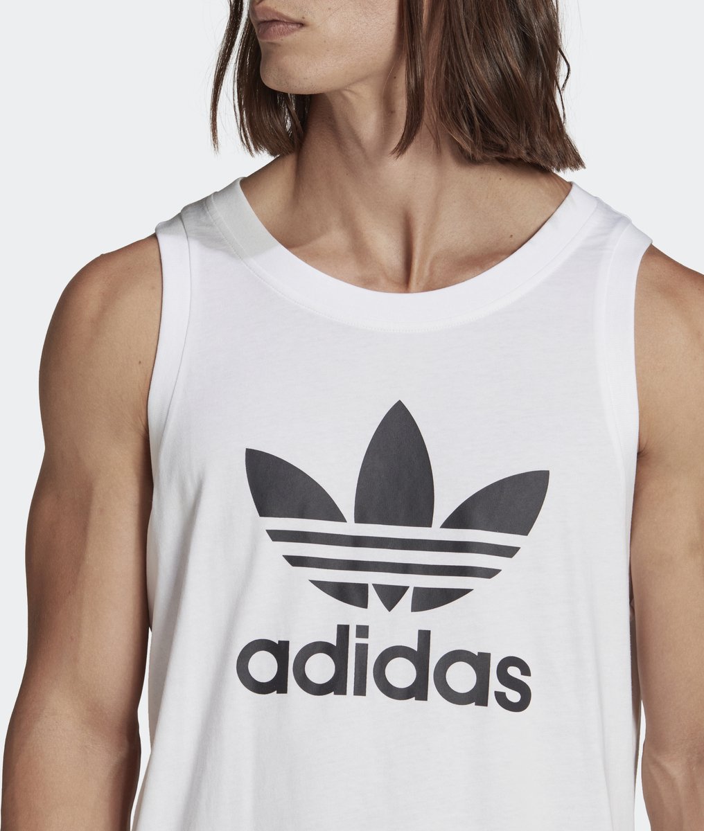 adidas Originals Adicolor Classics Trefoil Tanktop - Heren - Wit - M ...