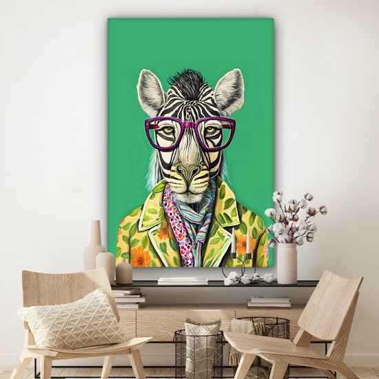 Zebra - Bril - Hippie - Bloemen - Dieren | bol.com