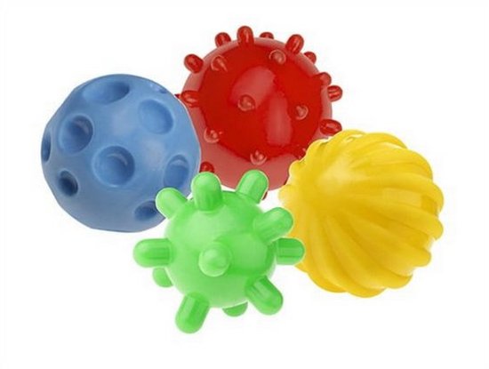 Tullo Sensory Texture Shapes - Set de 4- 0 mois+ 0 mois | bol.com