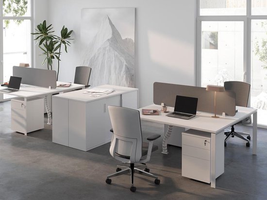 Workēa Behuizing van een professioneel mobiel bureau - 3 lades - Met ...