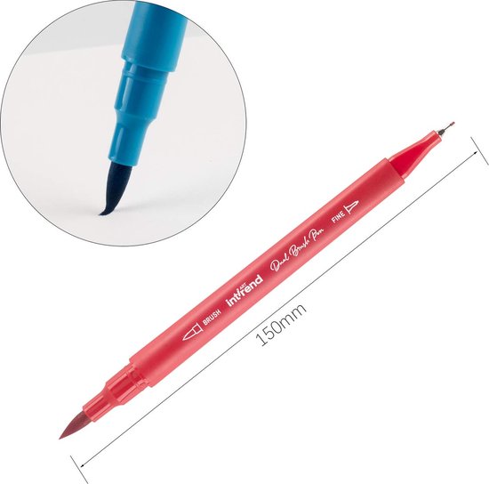 int!rend Dual Brush Pennen 41er-Set, 36 kleuren, 5 stencils ...