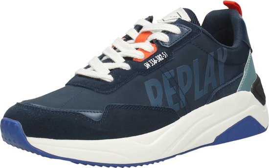 Replay Tennet Tint 2 Sneakers Laag - blauw - Maat 44 | bol.com