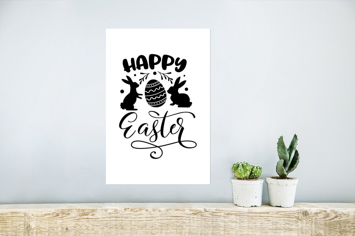 Poster Pasen - Quotes - Happy easter - Paasei - Paashaas - 20x30 cm ...