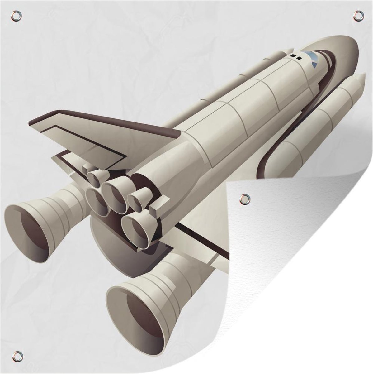 Tuinposters de space shuttle - 50x50 cm | bol.com