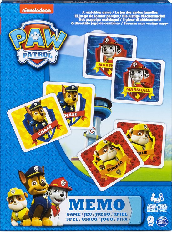 PAW Patrol Memory - 48 Cards | Games | bol