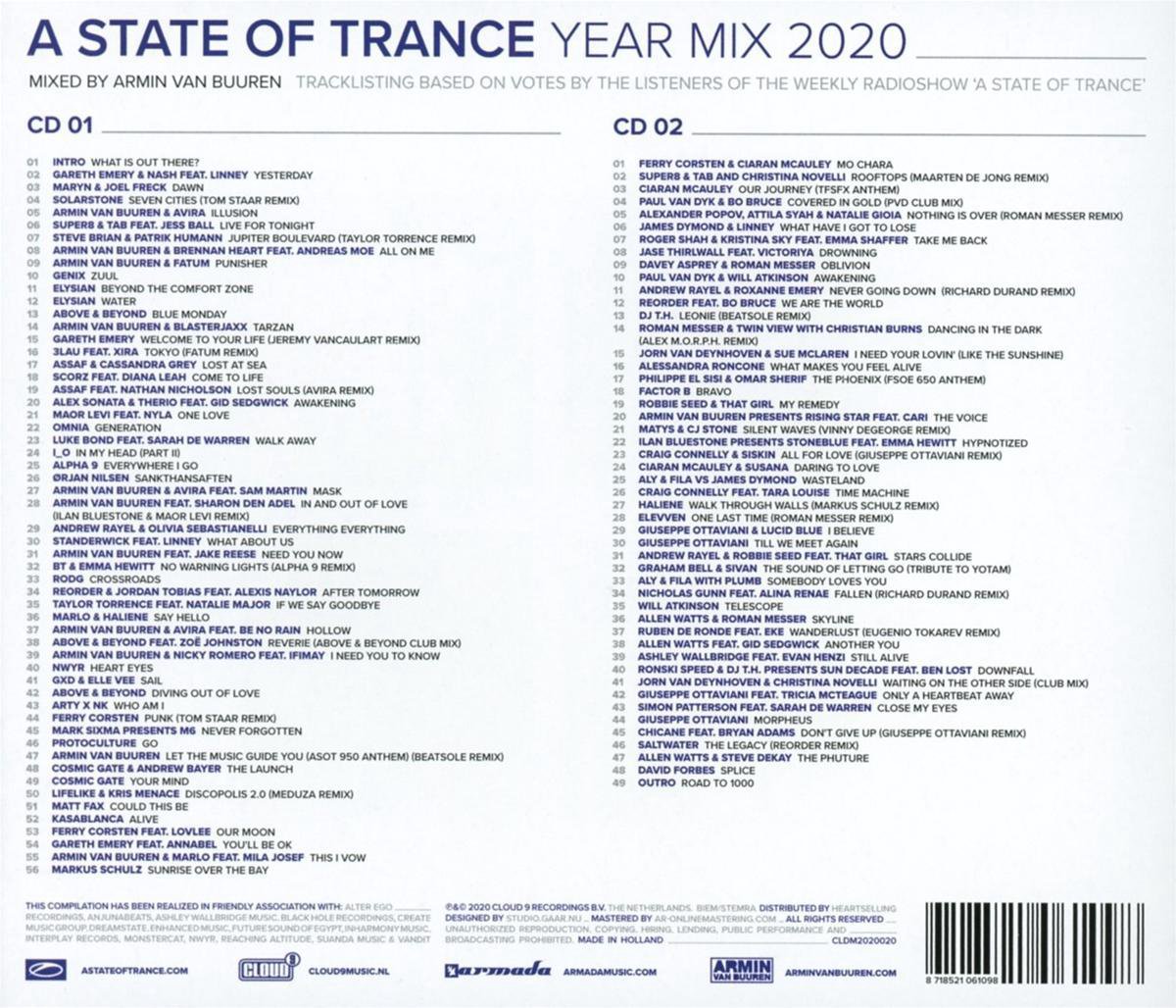 A State Of Trance Year Mix 2020, Armin Van Buuren | CD (album) | Musique | bol.com