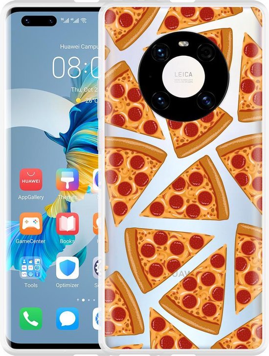 Hoesje geschikt voor Huawei Mate 40 Pro Pizza Party | bol