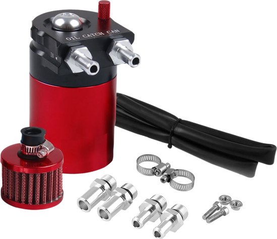 Universele Racing Aluminium Olie Vangst Kan Olie Filter Tank ...