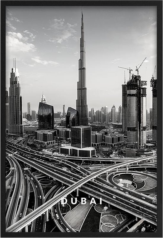 MINUSTO Poster - Dubai - 59.4 X 42 Cm - Wit | bol