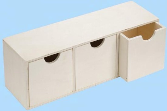 Houten doos, 29,5 x 8,5 x 9,5 cm | bol