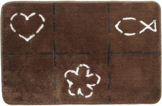 Sealskin Tack Badmat 60x90 cm - Acryl - Bruin | bol