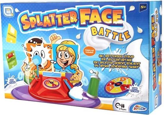 Splatter Face Battle Spel (Engelstalige versie) variant op Pie Face ...