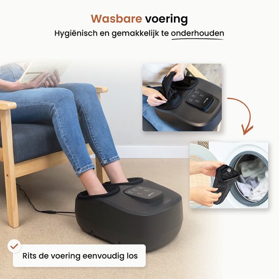 BrellaVio Voetmassage Apparaat - Shiatsu, compressie, infrarood warmte ...