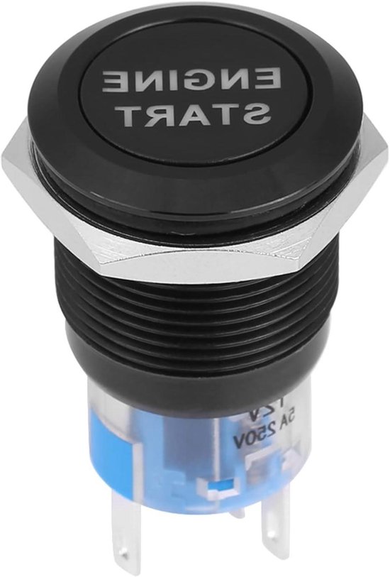 12V Startknop 19mm Contactslot Motor Start Drukknop Waterdichte LED ...