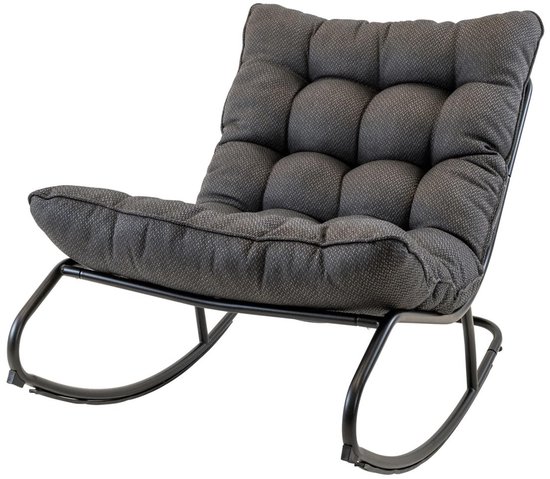 Zenzi schommelstoel - zwart | bol