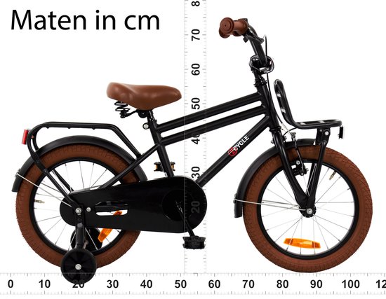 2Cycle Cargo kinderfiets 16 inch (4 tot 6 jaar) voor jongens zwart | bol