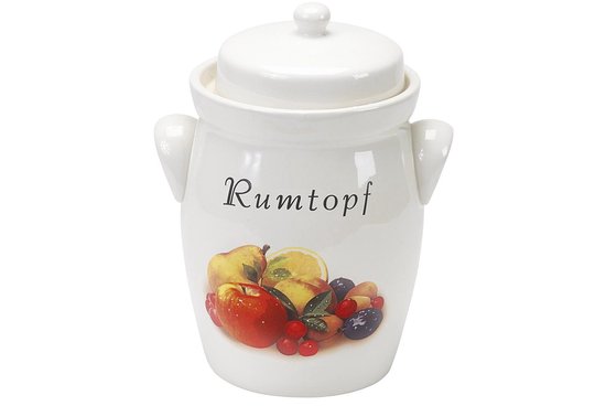 Rumpot fruitmotief 5 liter met recept | bol