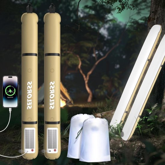 Opvouwbare Outask Telescopische Lamp - Opblaasbare Campingverlichting ...