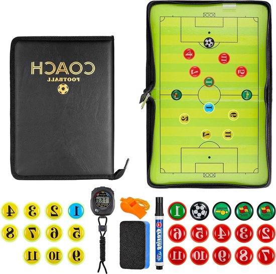 Draagbaar voetbal coach board inklapbaar - Grote schaakfiguren ...