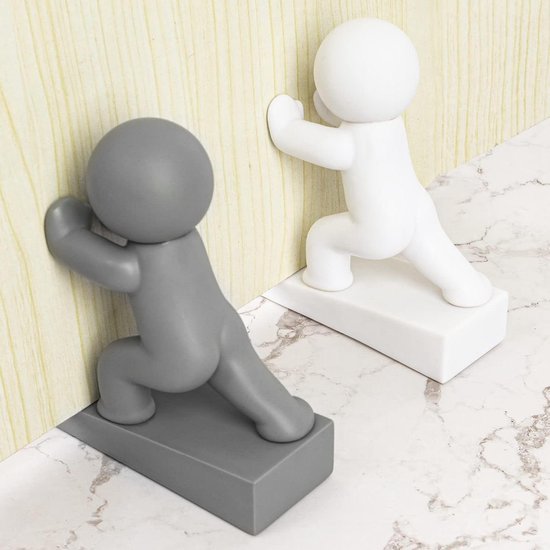 Titel: Leuke 2-pack deurstopper flexibel en effectief om je deur open ...