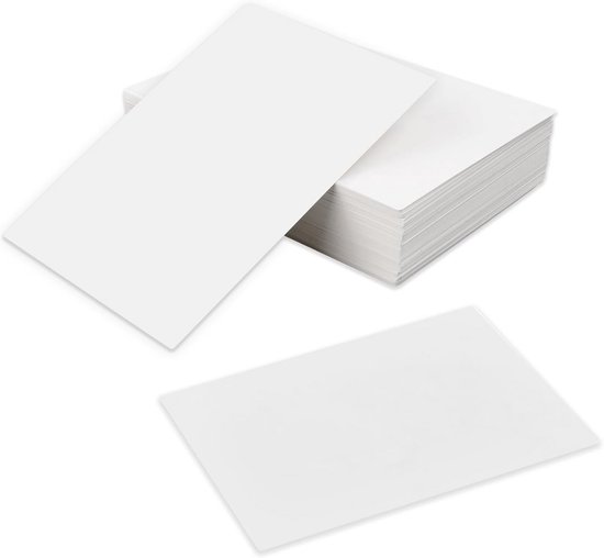 100 A6 Witte Ansichtkaarten - Blanco Kaarten voor Creatief Gebruik | bol