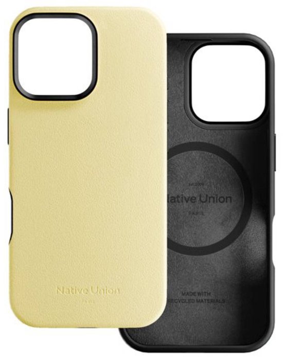 Native Union, Beschermhoes Geschikt voor Apple iPhone 16 Pro Max MagSafe, Geel | bol