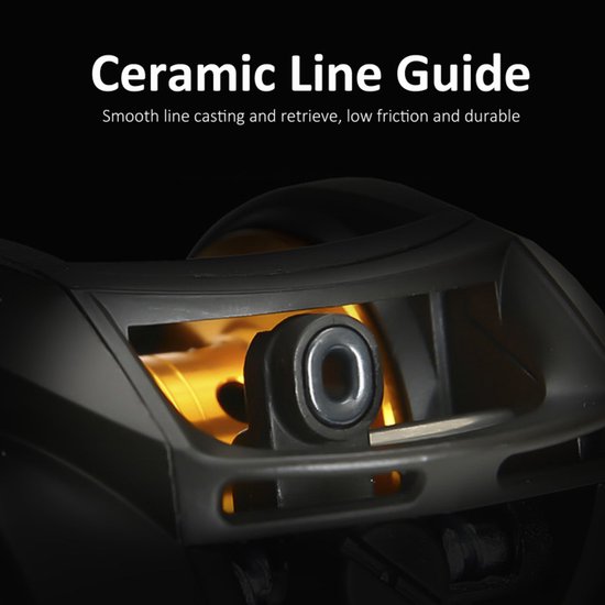 Ultra Smooth 17 + 1 BB Baitcasting-vismolen Baitcaster 8 kg Max. Drag 7 ...