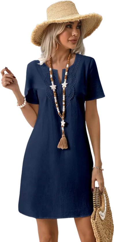 Nivard Zomerjurk Dames - Zomerjurken - Volwassen - Jurk - Ibiza Stijl ...